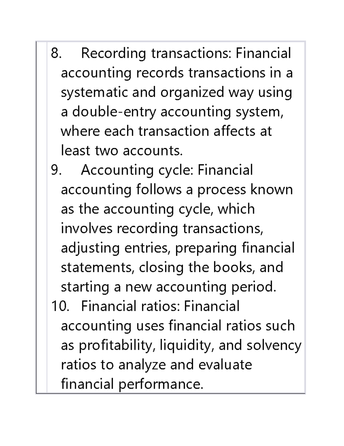 Financial 5-end - Recording transactions: Financial accounting records ...