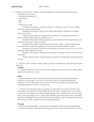 D630 Task 2 - D630 Task 2 - American Reading Company (ARC) Literacy ...