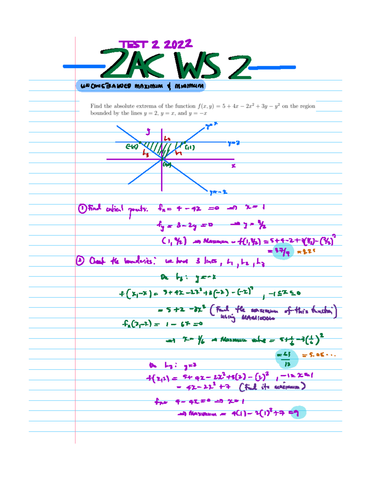 2AC Test 2 WS2 2022 - MAM2000 Workshop - Smartprep - UNCONSTRAINED ...