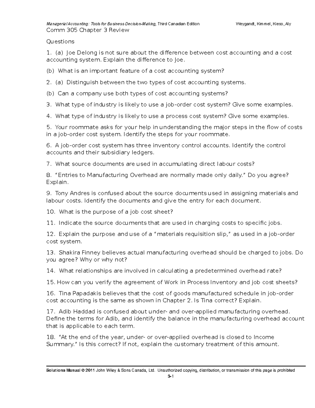 Pdfcoffee - pdf - Managerial Accounting: Tools for Business Decision-Making, Third Canadian ...