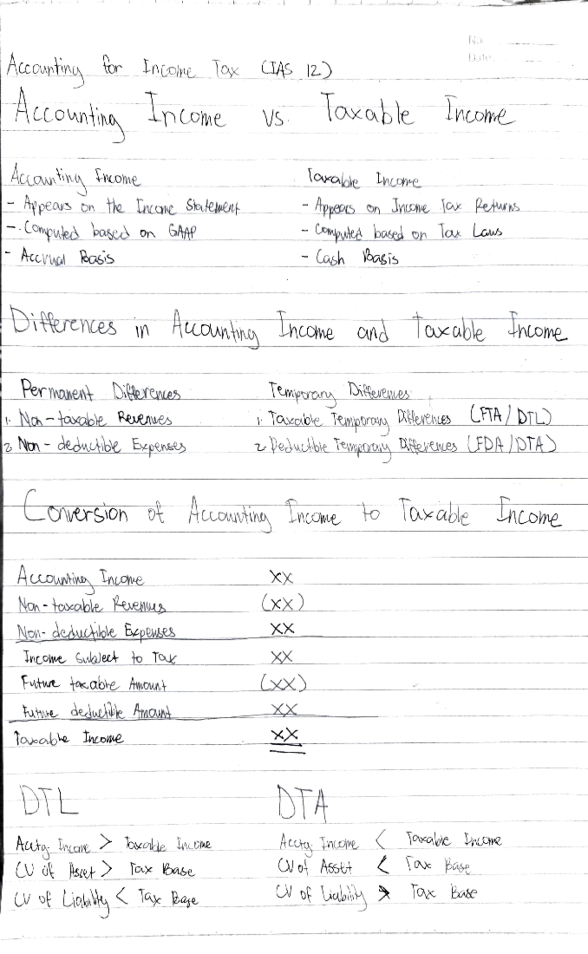 Accounting for Income Tax - Acowtny Acoutaa lncone tor Incone Tox ...