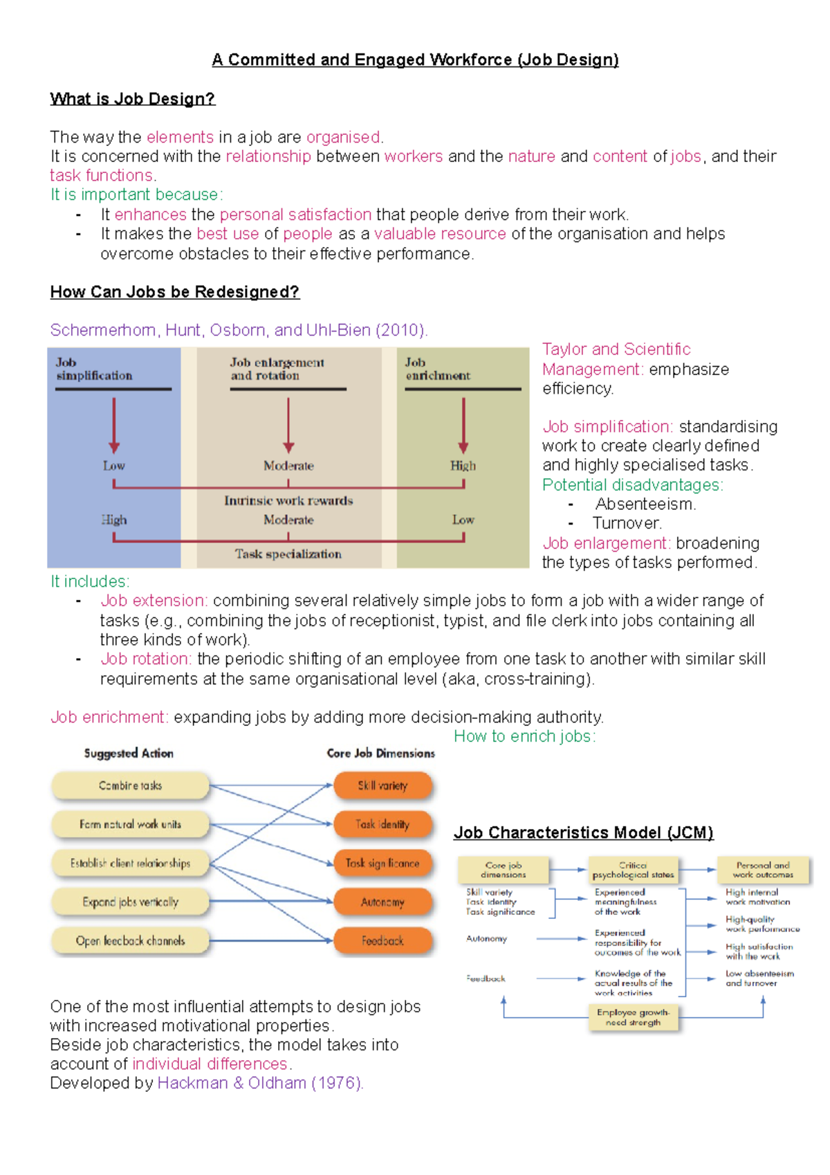 A Committed and Engaged Workforce - It is concerned with the ...