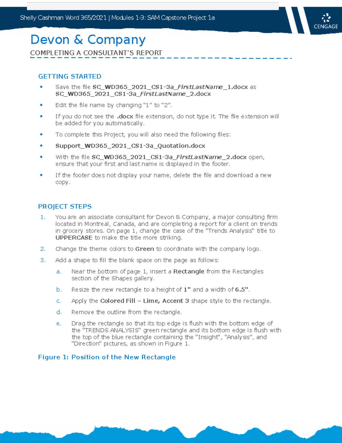 Instructions SC WD365 2021 CS1-3a - Shelly Cashman Word 365/2021 ...