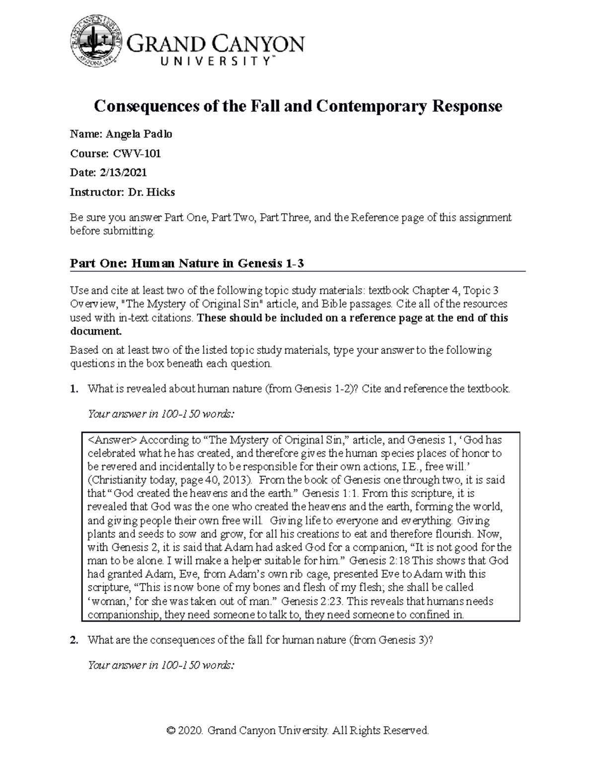 CWV 101 301 RS T3Conseq Of The Fall Contemporary Response Online ...