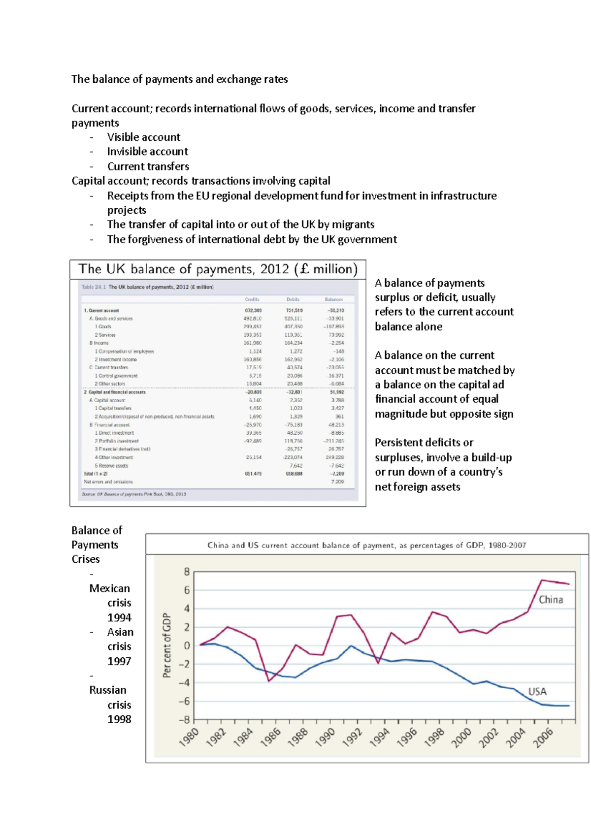 (11)The balance of payments and exchange rates - The balance of ...