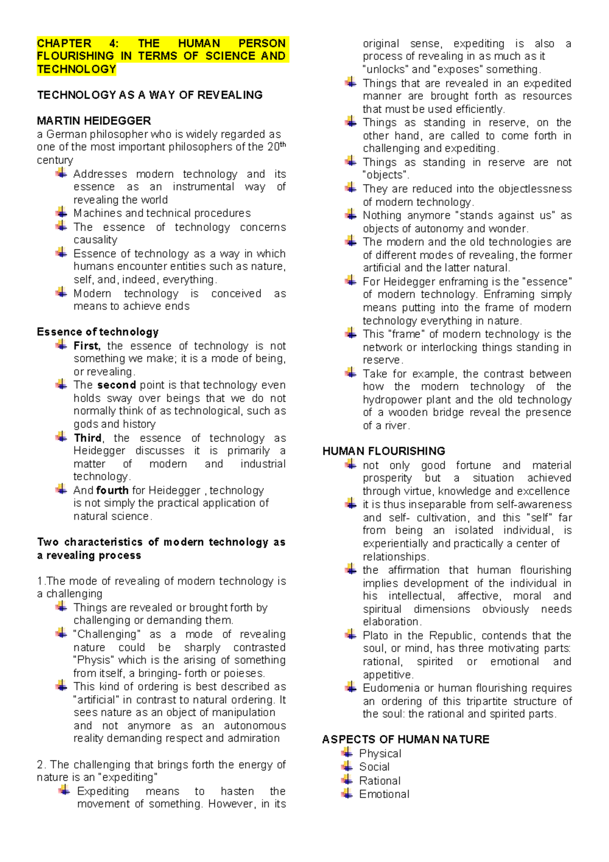 Final-R-STS - CHAPTER 4: THE HUMAN PERSON FLOURISHING IN TERMS OF SCIENCE AND TECHNOLOGY ...