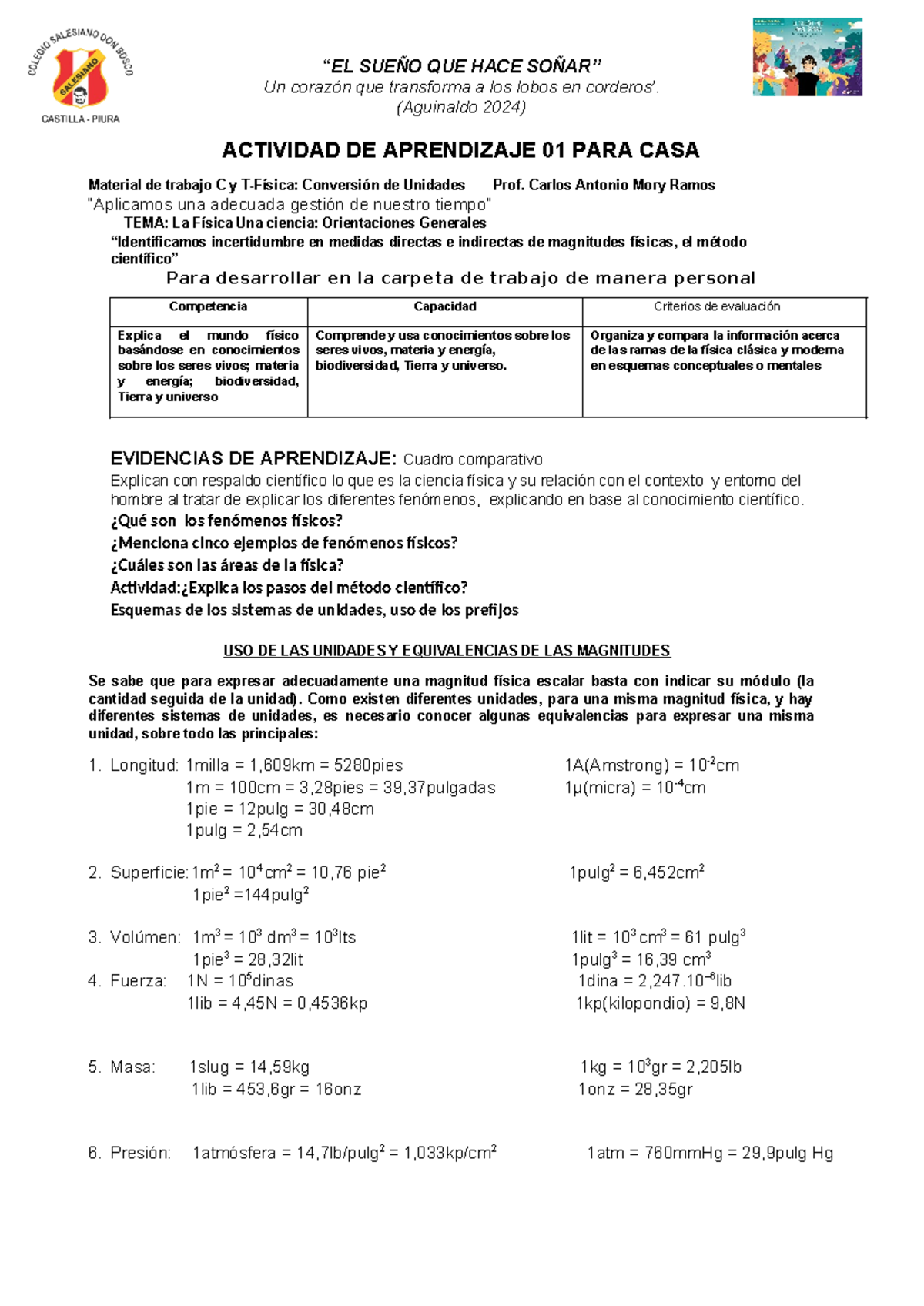 Actividad - asdasdad - “EL SUEÑO QUE HACE SOÑAR” Un corazón que ...