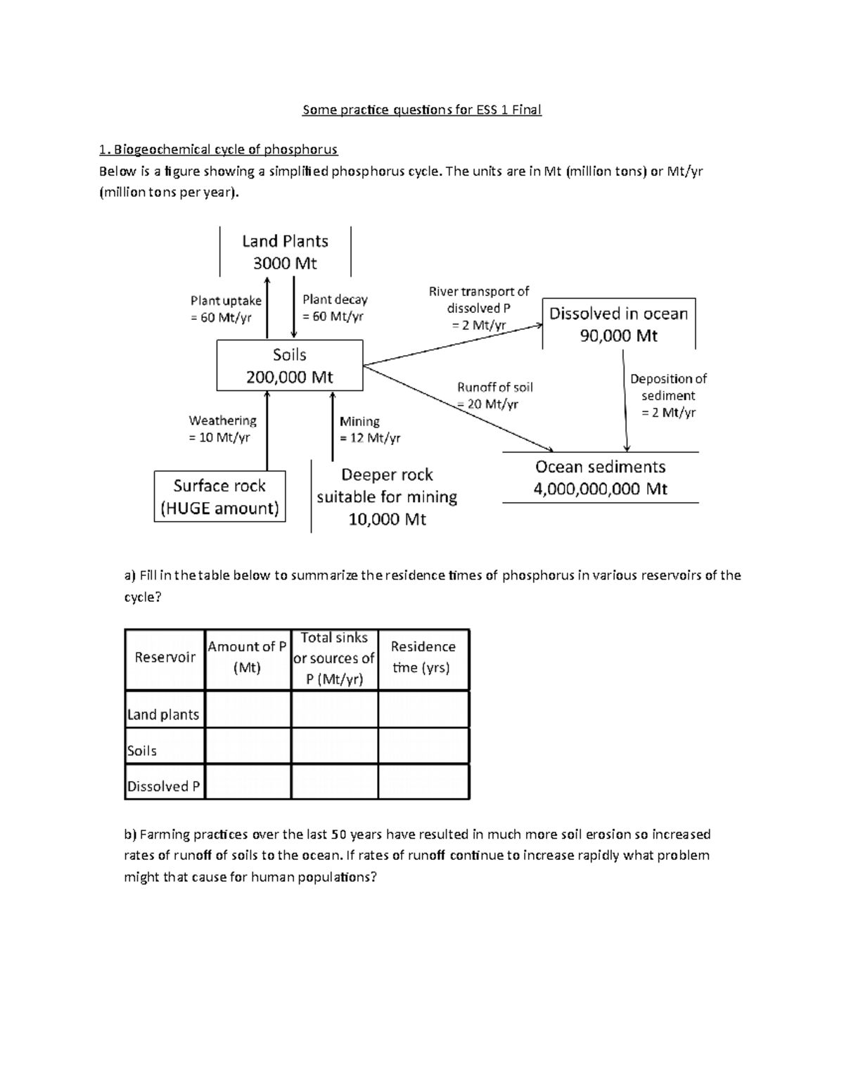 Practice - Course taught by professor Ferguson - Some practice ...
