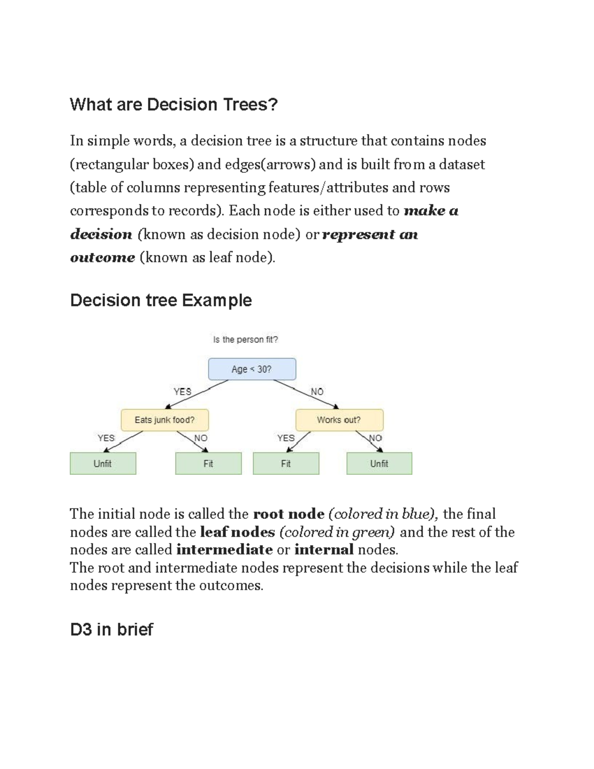 What are Decision Trees description - What are Decision Trees? In ...