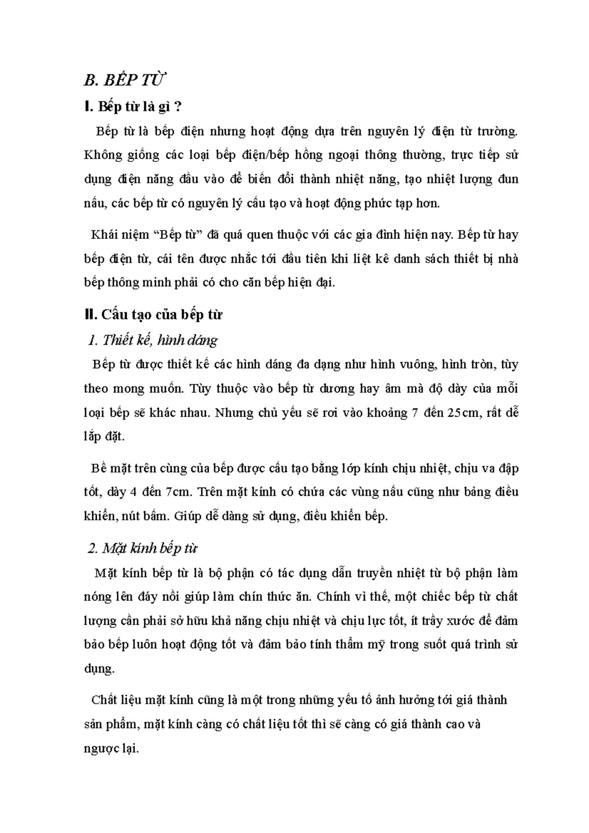 Cấu tạo bếp từ - bro - B. BẾP TỪ I. Bếp từ là gì? Bếp từ là bếp điện nhưng hoạt động dựa trên ...