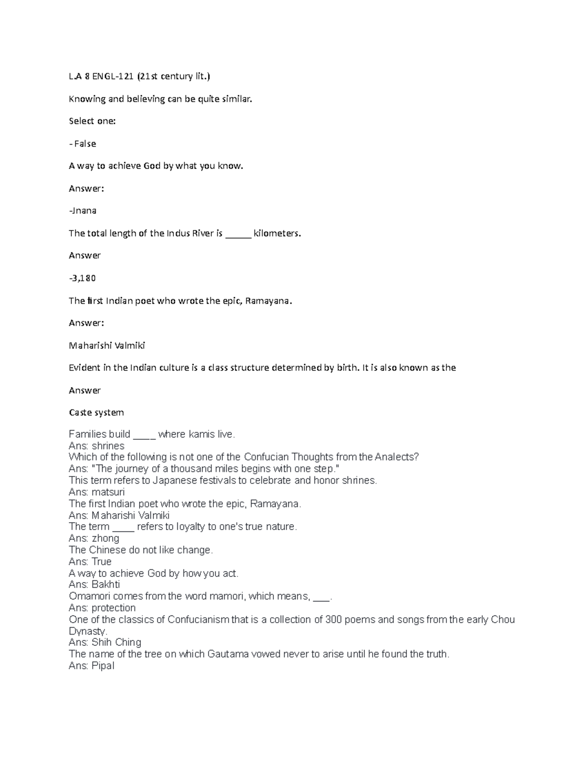 ENGL 121 WEEK 11 19 BY Kuyajovert - L 8 ENGL-121 (21st century lit ...