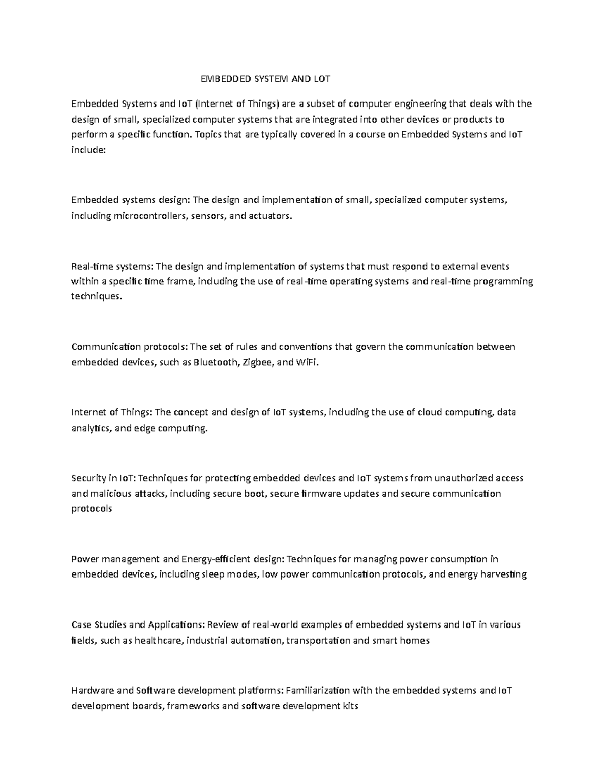 Embedded System AND LOT-WPS Office - EMBEDDED SYSTEM AND LOT Embedded ...