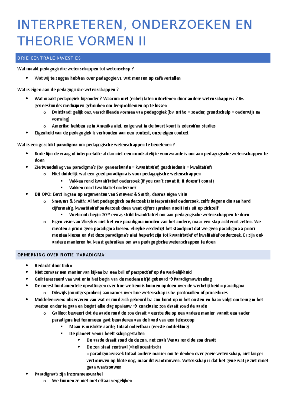 Interpreteren, onderzoeken en theorie vormen Deel 2 (deel 1 - eerste 4 ...