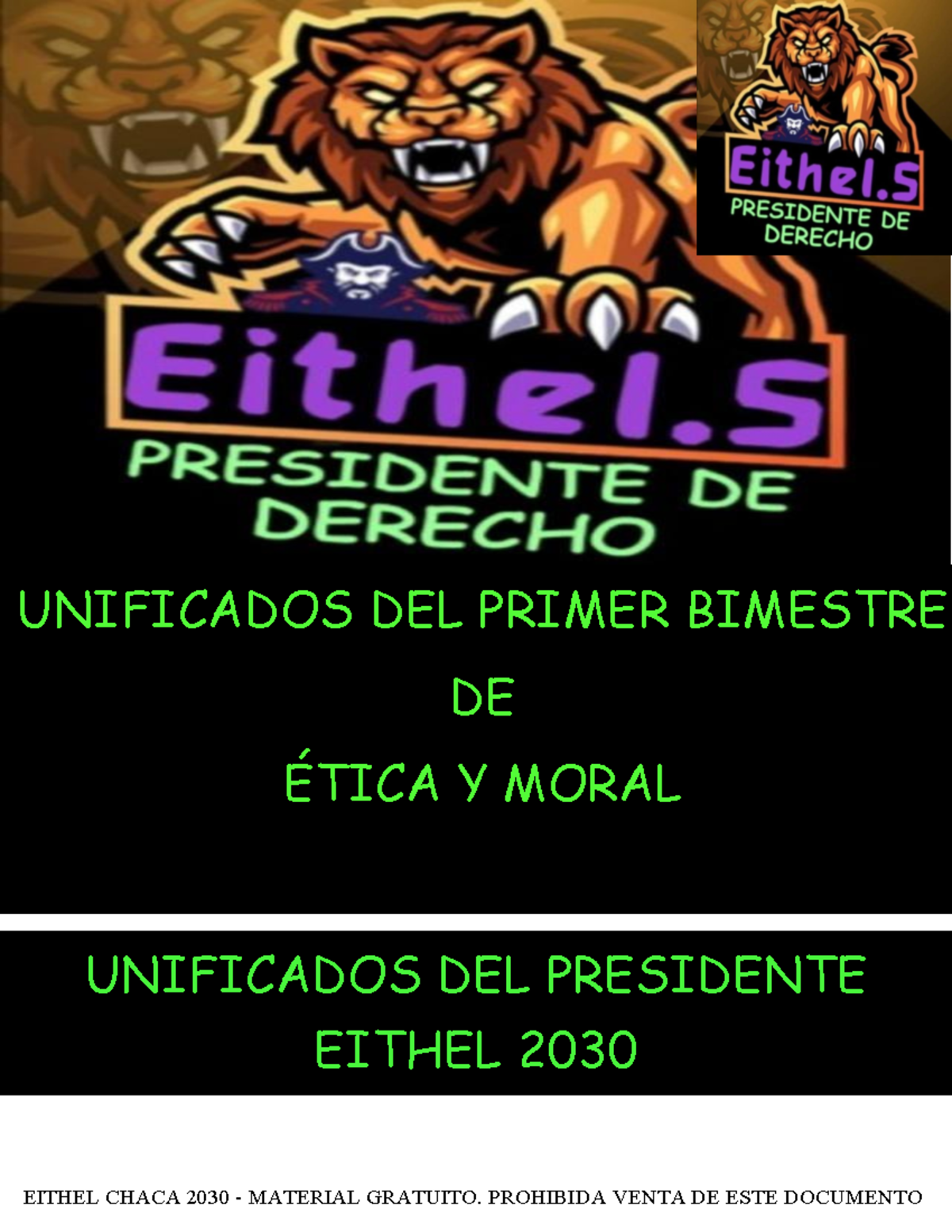 Copia de UNIF. Ética Y Moral 1B - Eithel - UNIFICADOS DEL PRIMER ...