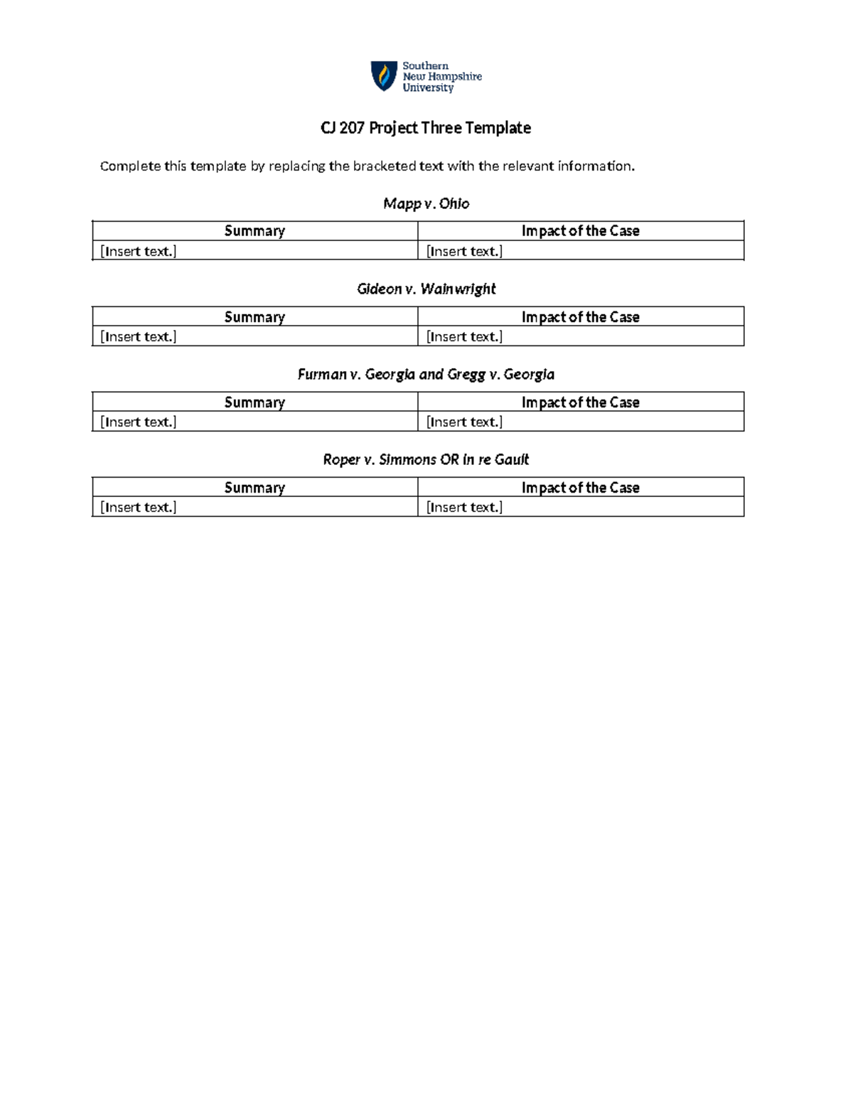 CJ 207 Project Three Template - CJ 207 Project Three Template Complete ...