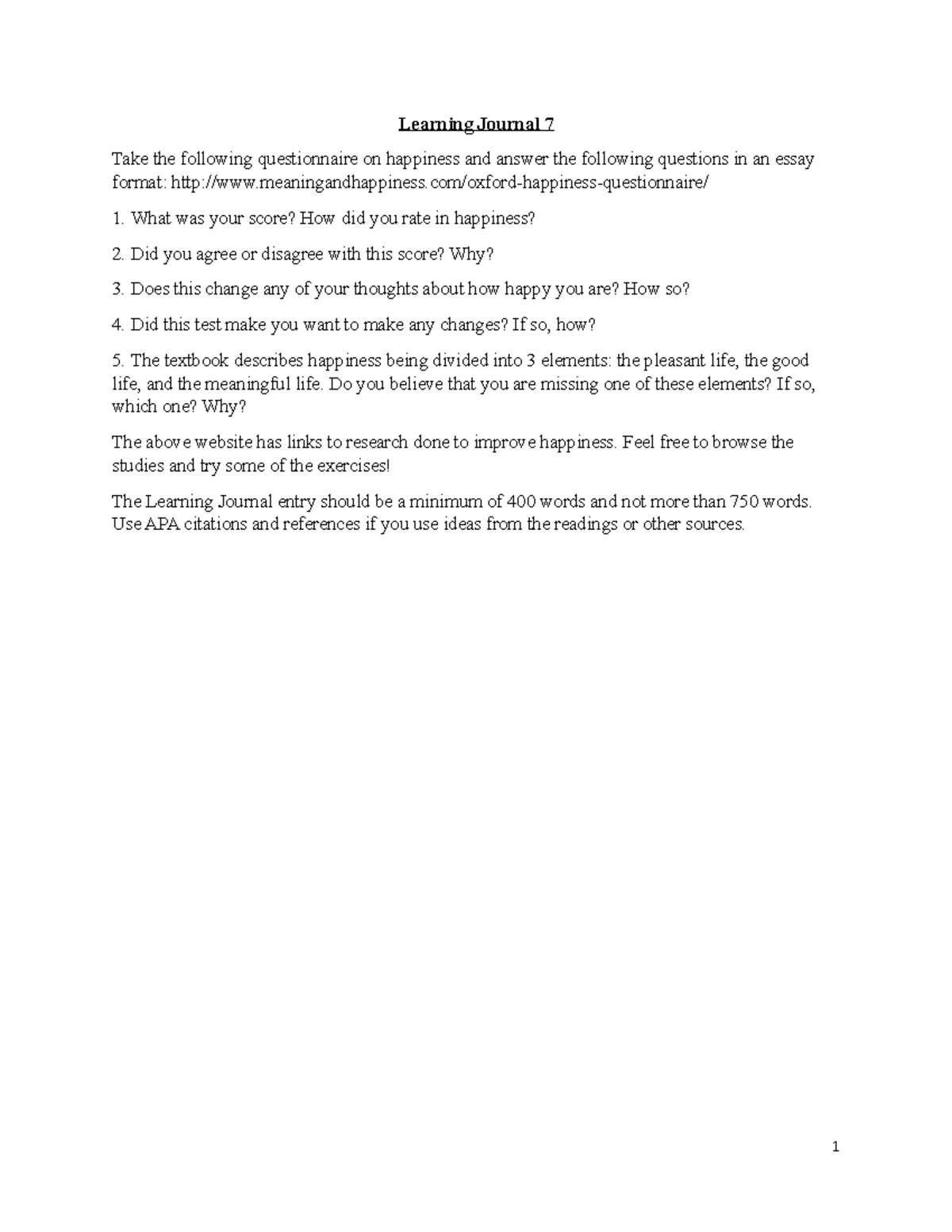 Phsycology WA 7 - practice material - PSYC 1504 - UoPeople - Studocu