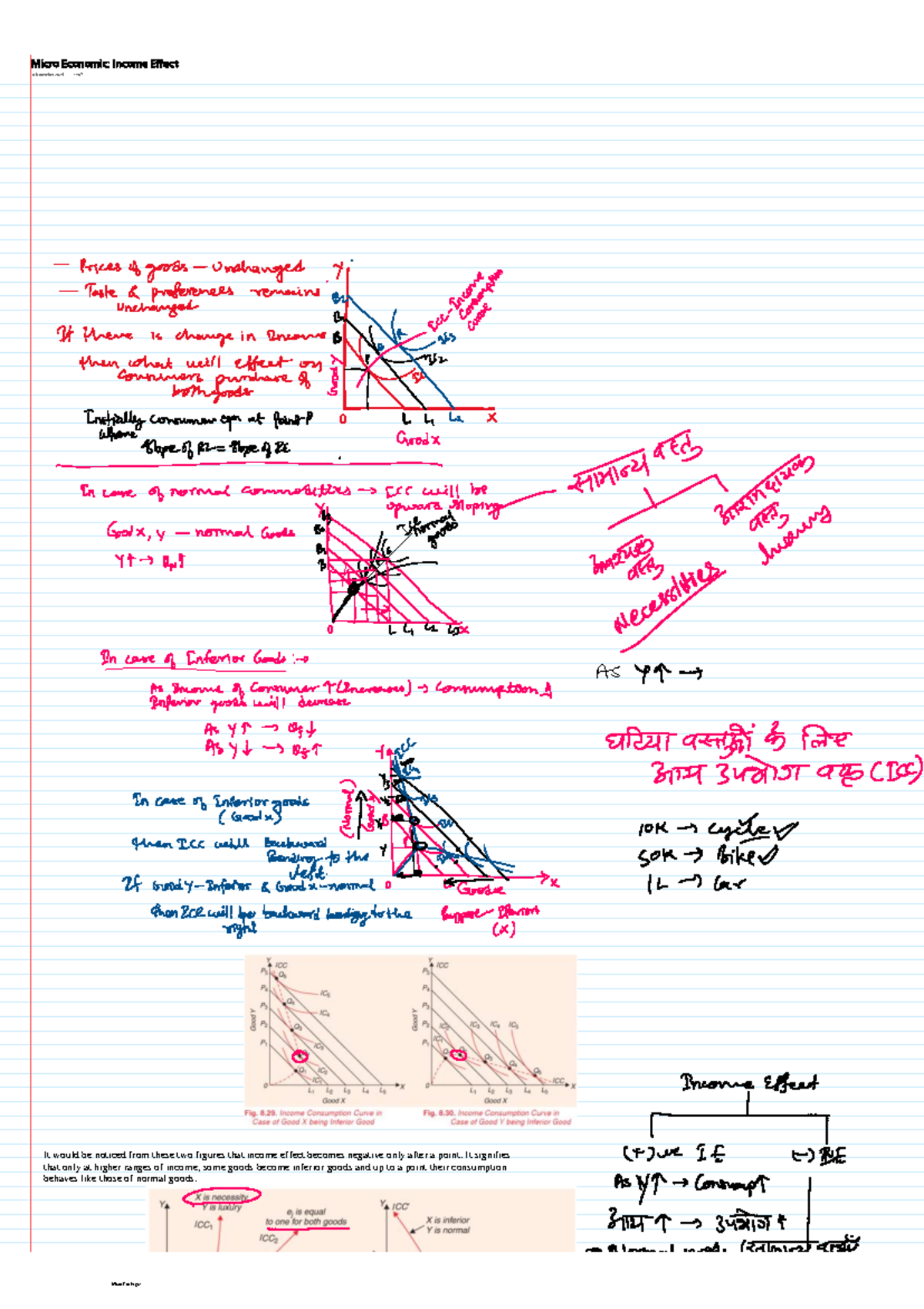 Micro Economic Income Effect 2 - s It would be noticed from these two ...
