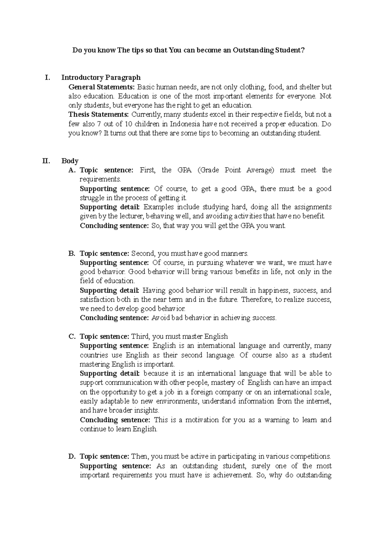 5 - essays - Do you know The tips so that You can become an Outstanding ...