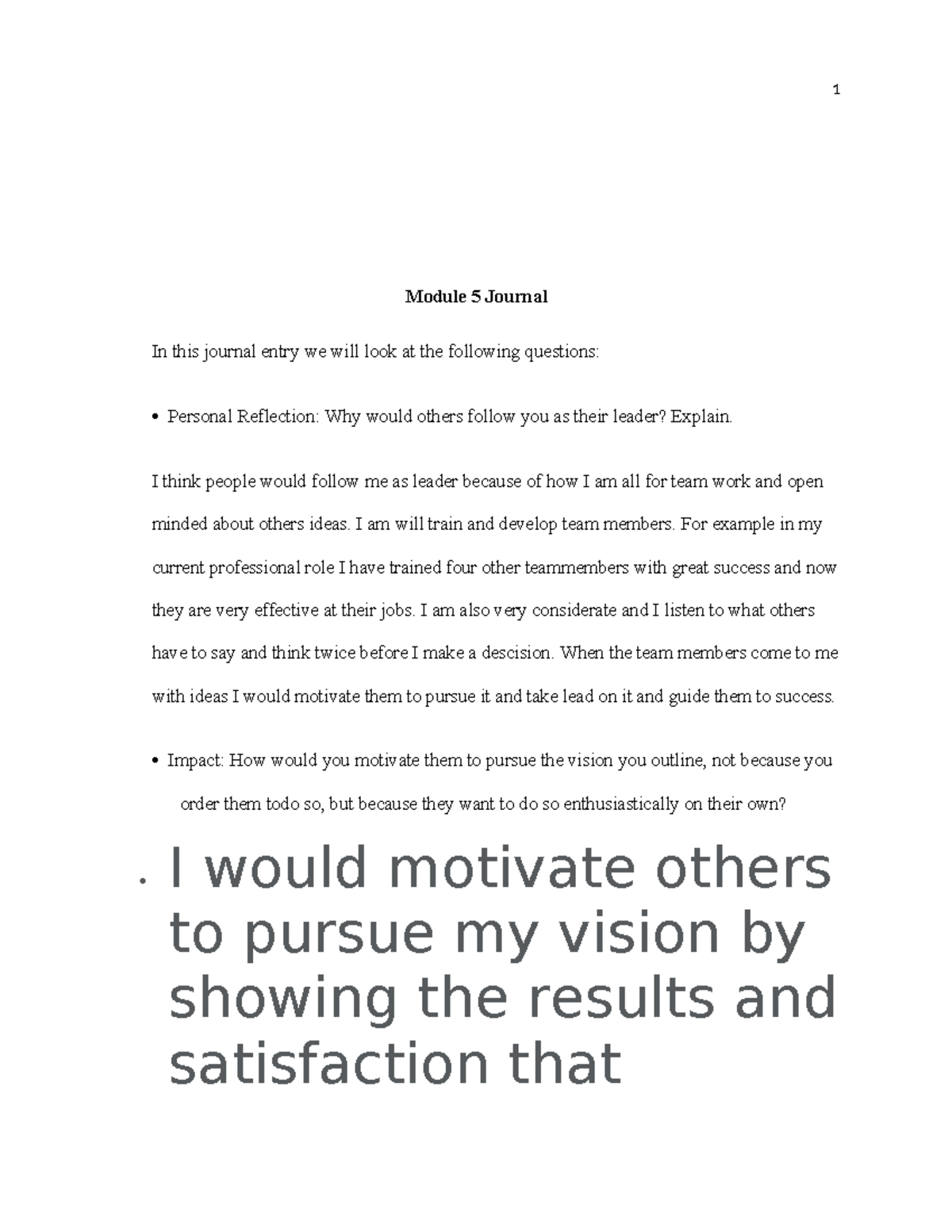 Module 5 Journal - Module 5 Journal In this journal entry we will look ...