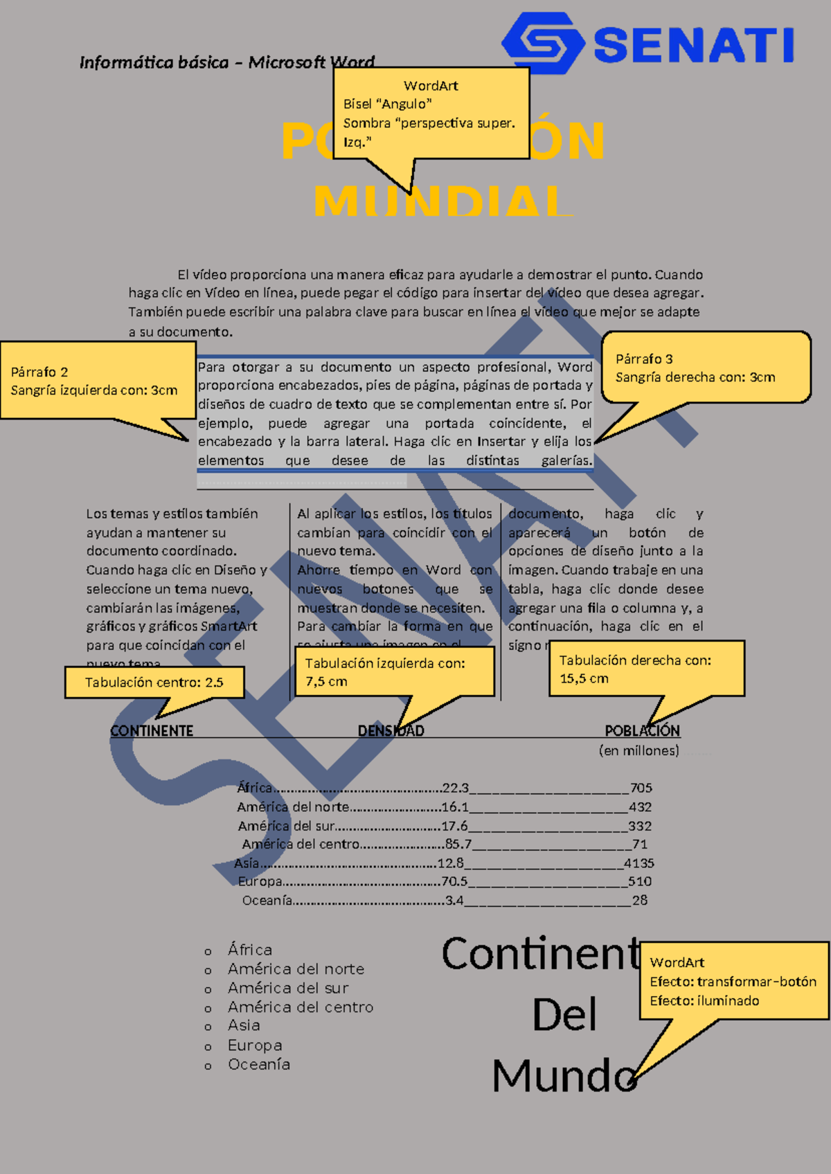 Trabajo de imformatica N° 02 - Informática básica – Microsoft Word El ...