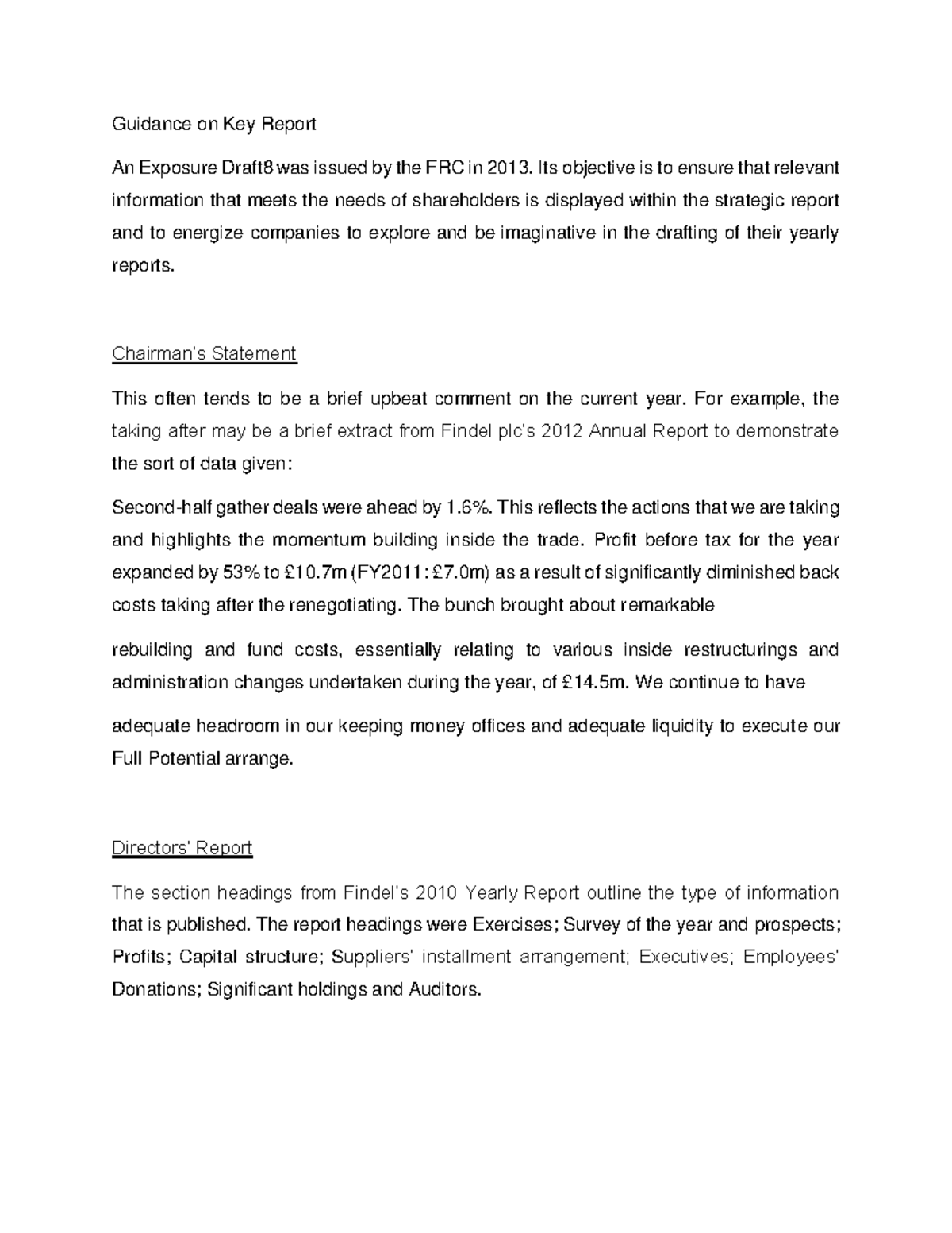 Summary - Preparation of Financial Statements-16 - Guidance on Key ...