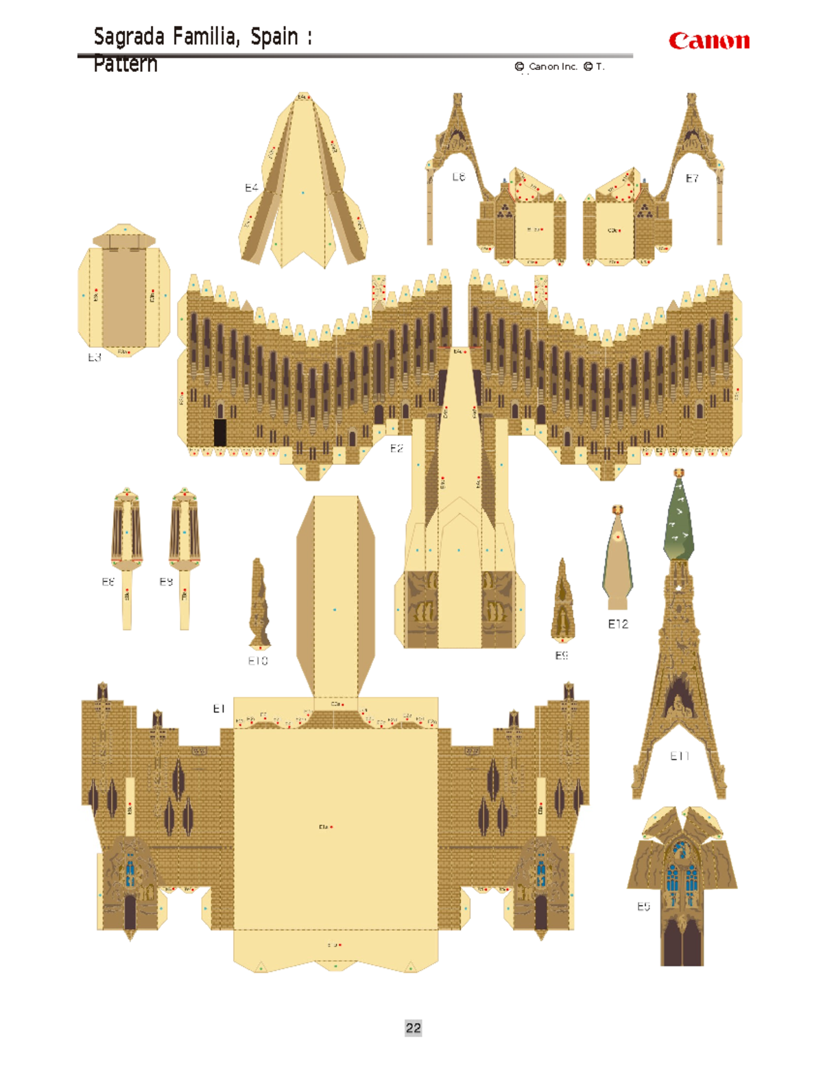 Sagrada (L) PG 4 - CUTOUT - Pattern © Canon Inc. © T. Pattern © Canon ...