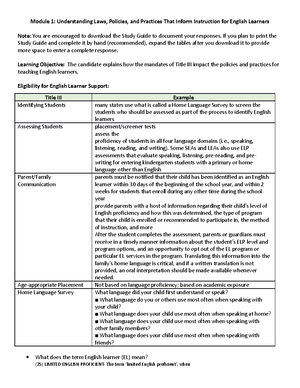 D096 d169 m11 study guide - Module 11: Implementing Best Practices for ...