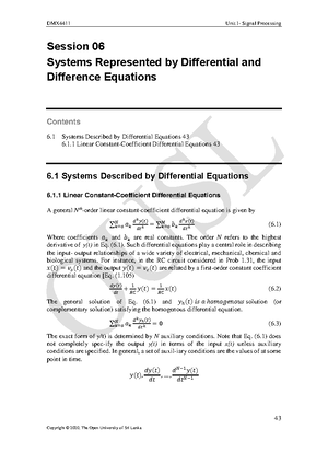 Session 10 - Continuous-Time Modulation - DMX4411 Unit I- Signal Processing 60 Copyright © 2020 ...