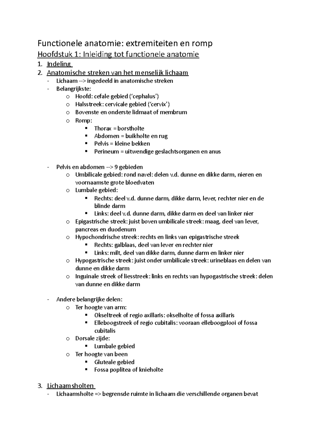 Samenvatting - Anatomie - Functionele anatomie: extremiteiten en romp ...