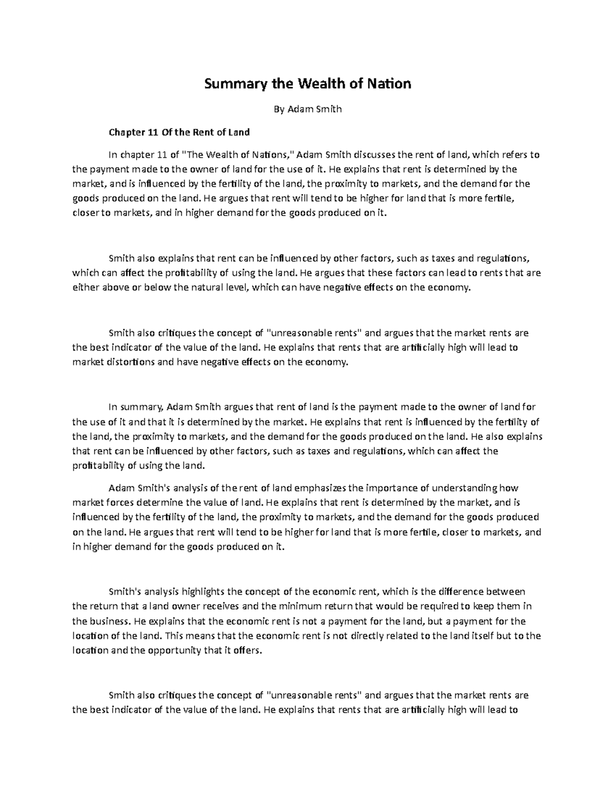 The Wealth of Nations chapter 11 summary - Summary the Wealth of Nation ... The Wealth of Nations chapter 11 summary - Summary the Wealth of Nation ...
