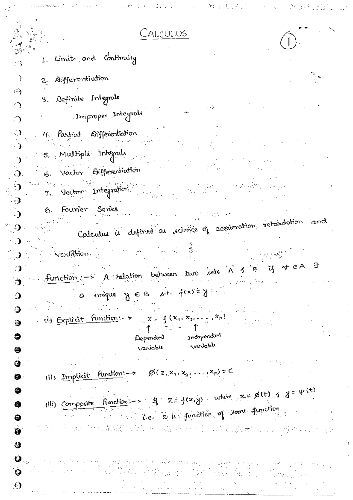 Calculus - e CALCULUS (i) Limits and Continuity 2. Aifferentioskion ...