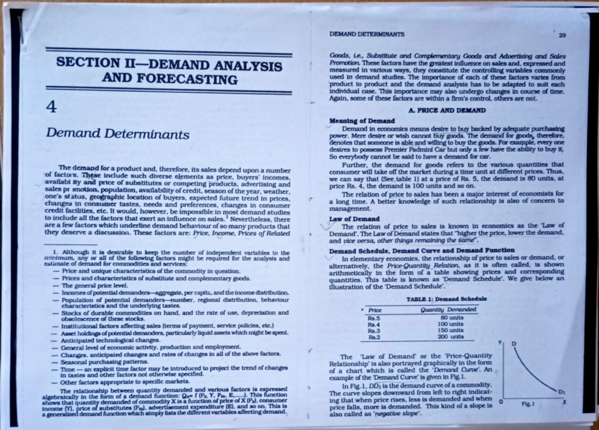 Demand Analysis and Forecasting - database management - Studocu