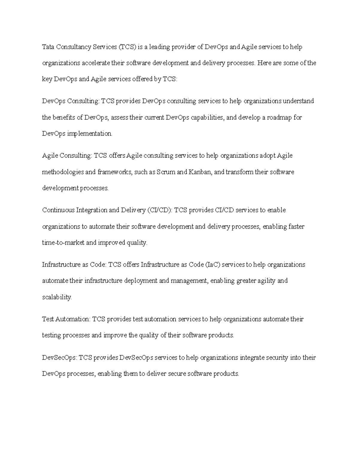 65 - TCS's Structure and Business Subsideries - Tata Consultancy ...