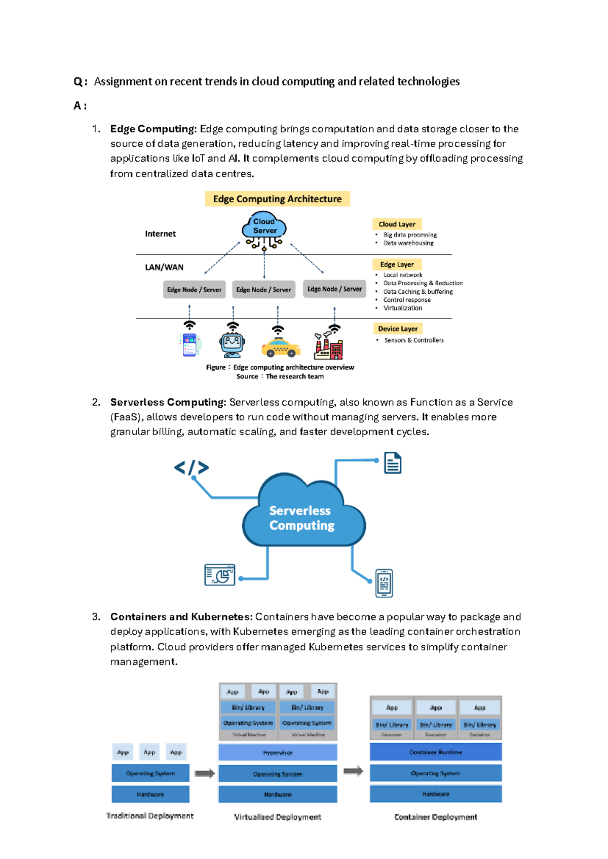 CC assignment - simple imp notes with diagram - Q : Assignment on ...