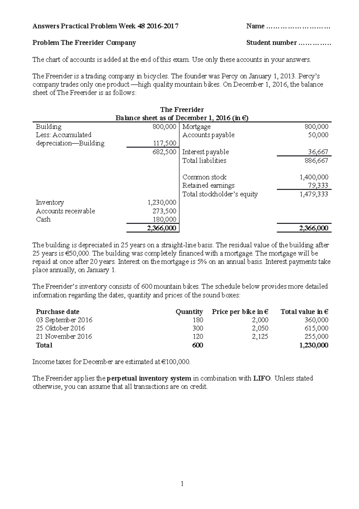 Practicalweek 48-1617 answers - Answers Practical Problem Week 48 2016 ...