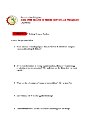 Learning activity sheet tle 6 agriculture - Agri Fisery - Studocu