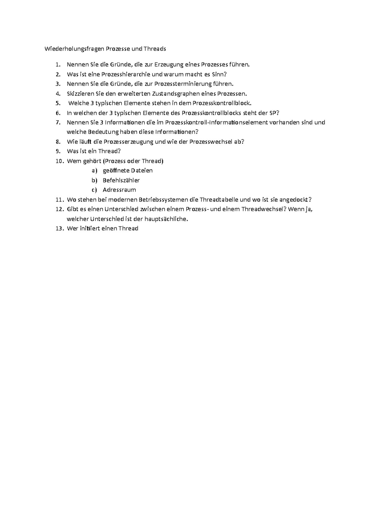 Wiederholungsfragen Prozesse und Threads - Kopie - Wiederholungsfragen ...