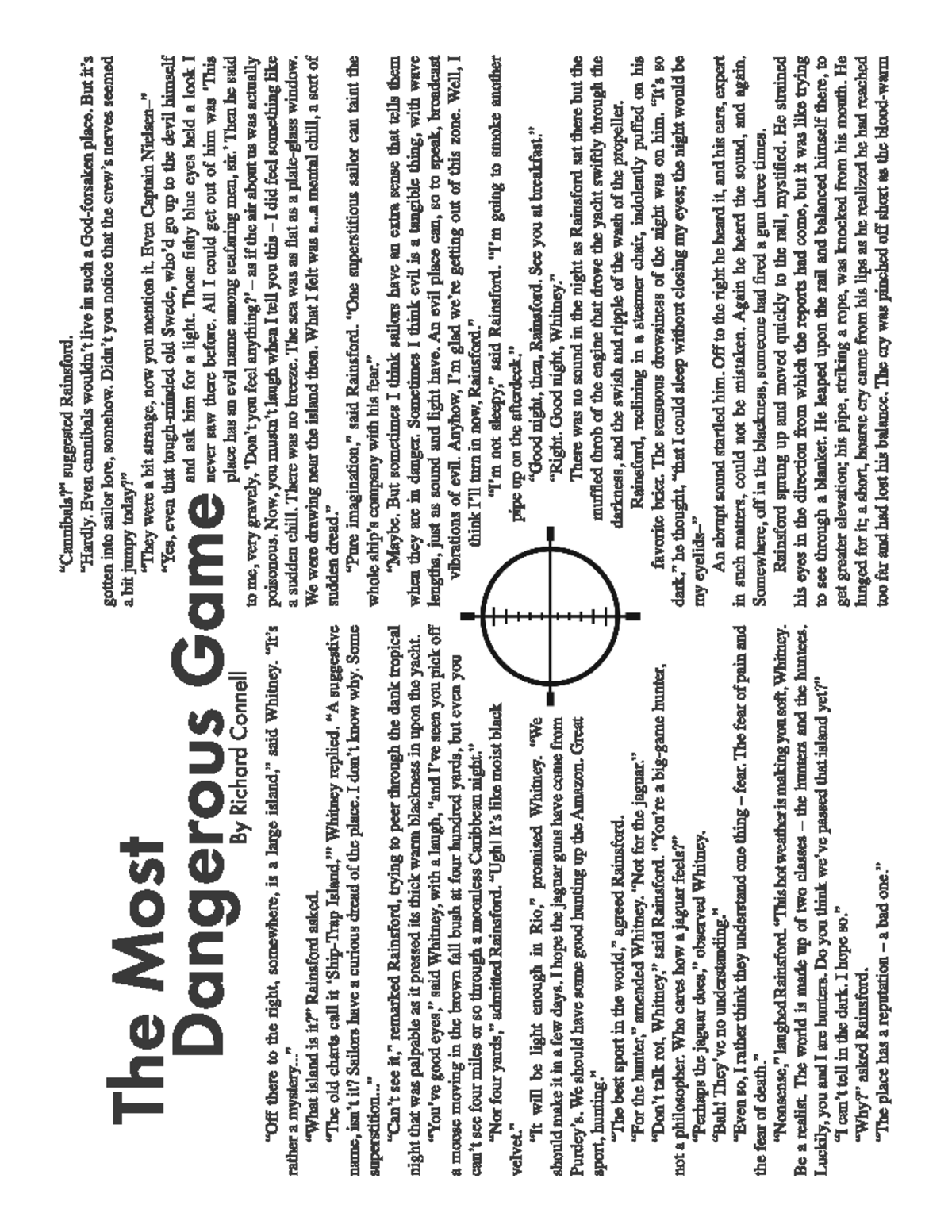 The Most Dangerous Game text-2 - Studocu