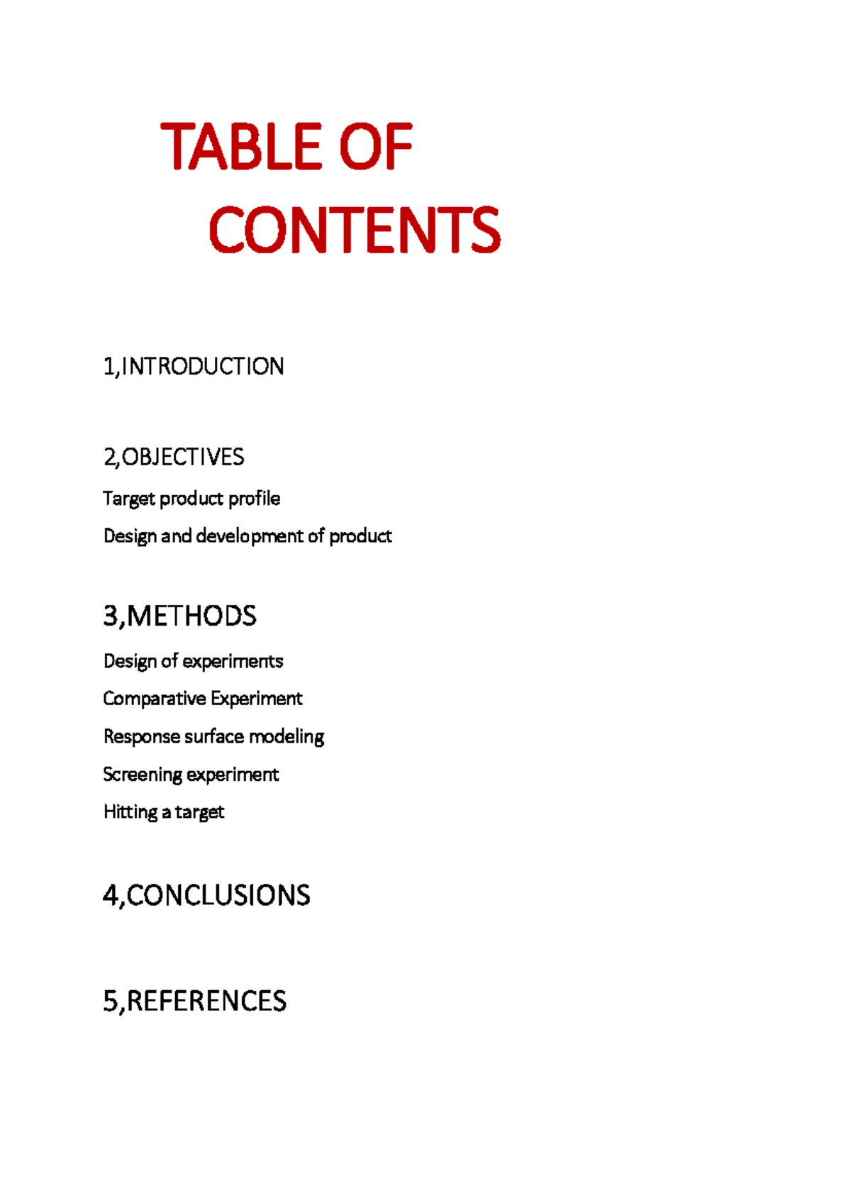 Pharmaceutical Product Development - TABLE OF CONTENTS 1,INTRODUCTION 2 ...