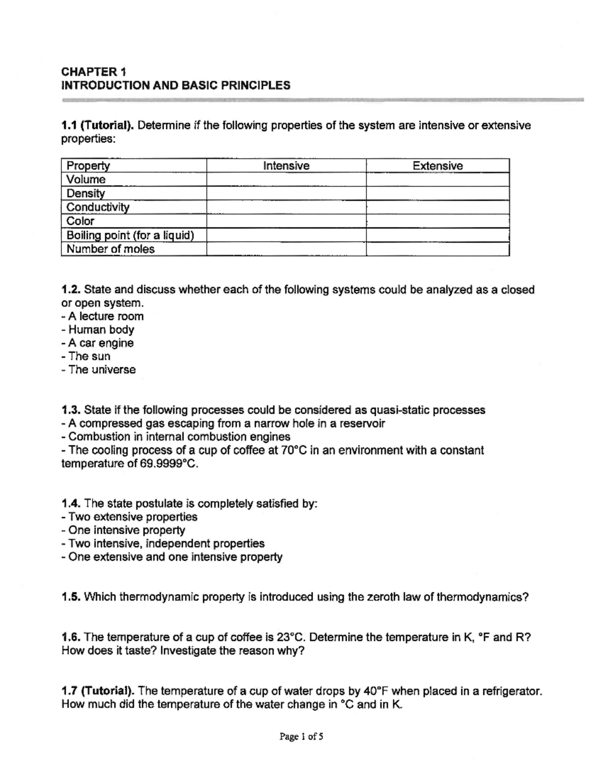 ENGR251 Problems SET part1 - ENGR 251 - Studocu