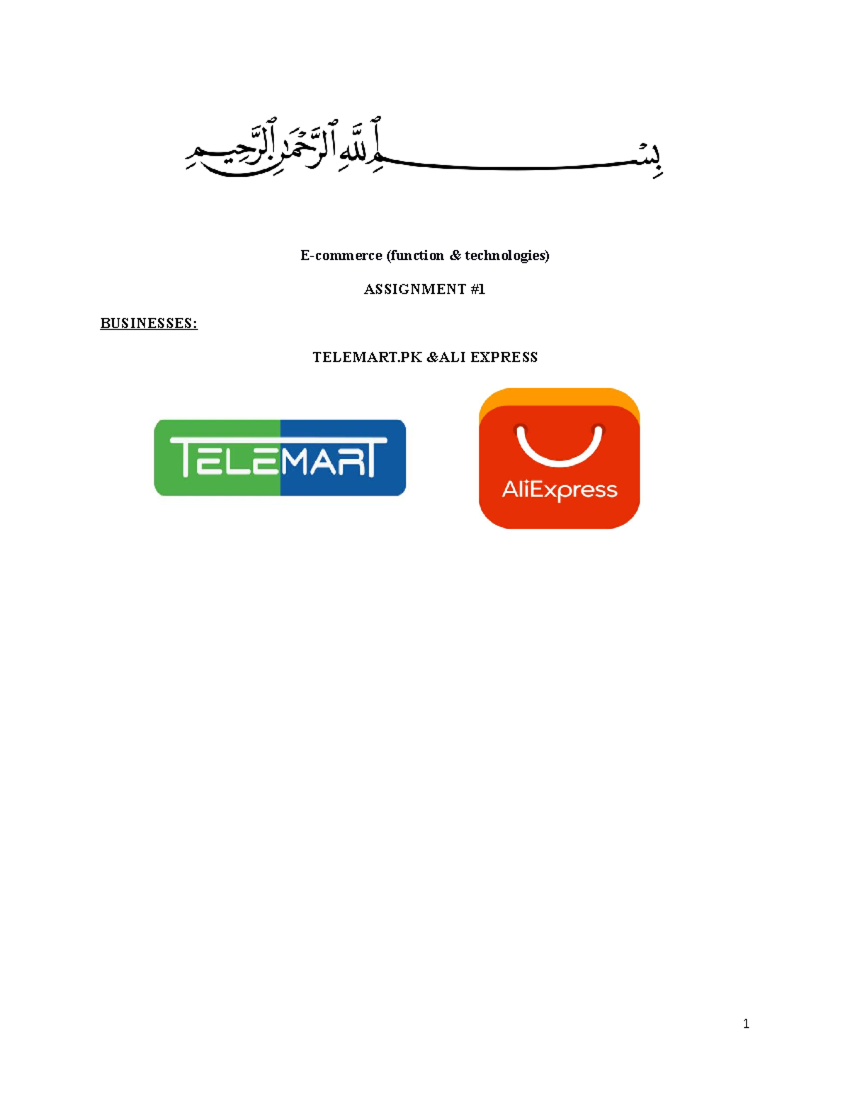 Telemart & Ali Express - E-commerce (function & technologies ...