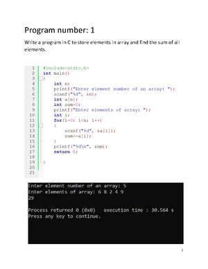 C++ Lecture Sheet - Week 1: Lecture 1 Introduction to Object Oriented Programming The prime ...