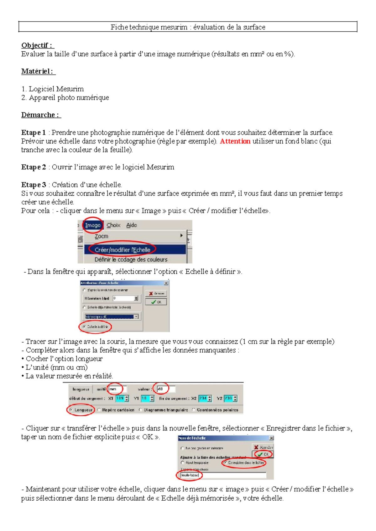 Vr ts vegetaux activite 20 fiche mesurim-2 - Fiche technique mesurim : évaluation de la surface ...