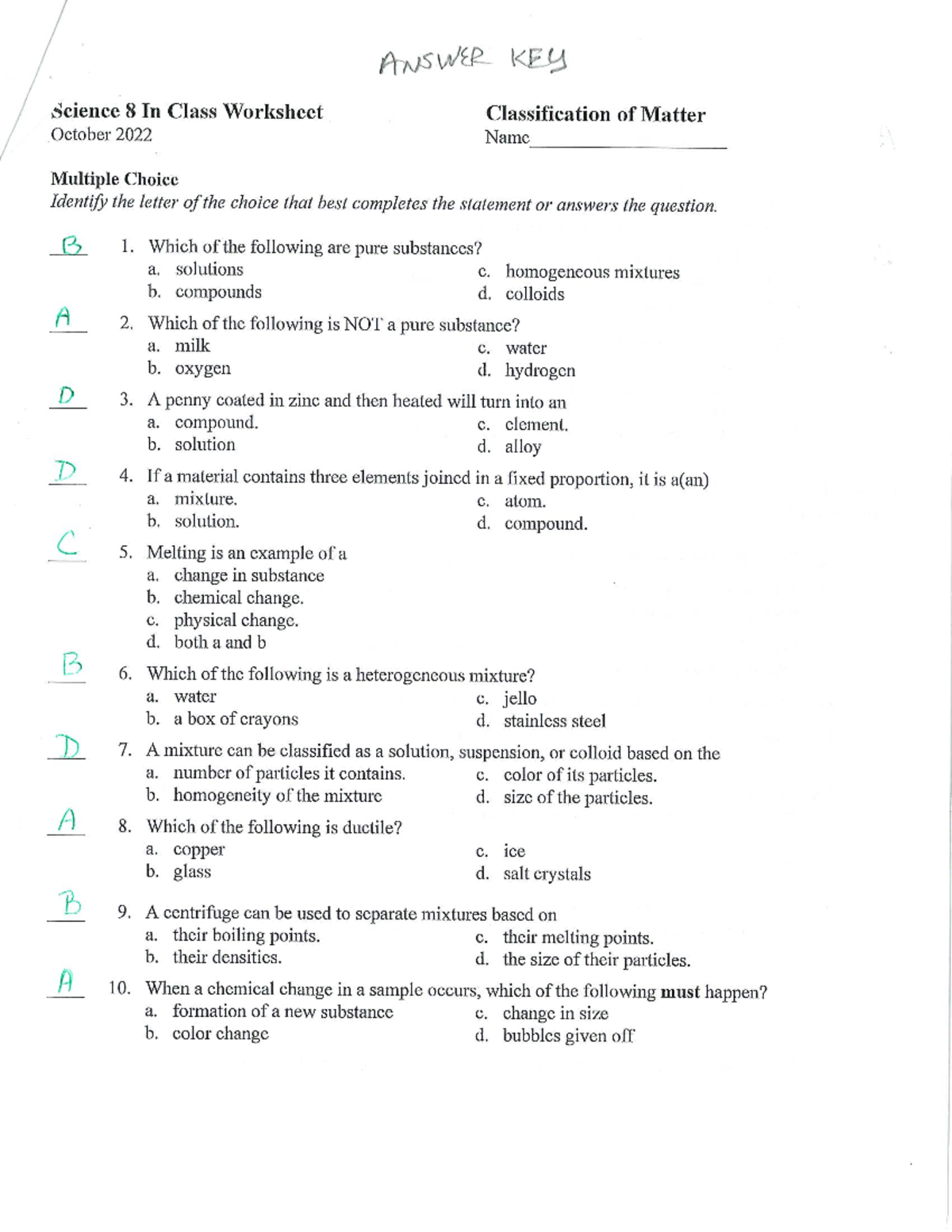 Yet Another Practice Worksheet - Studocu