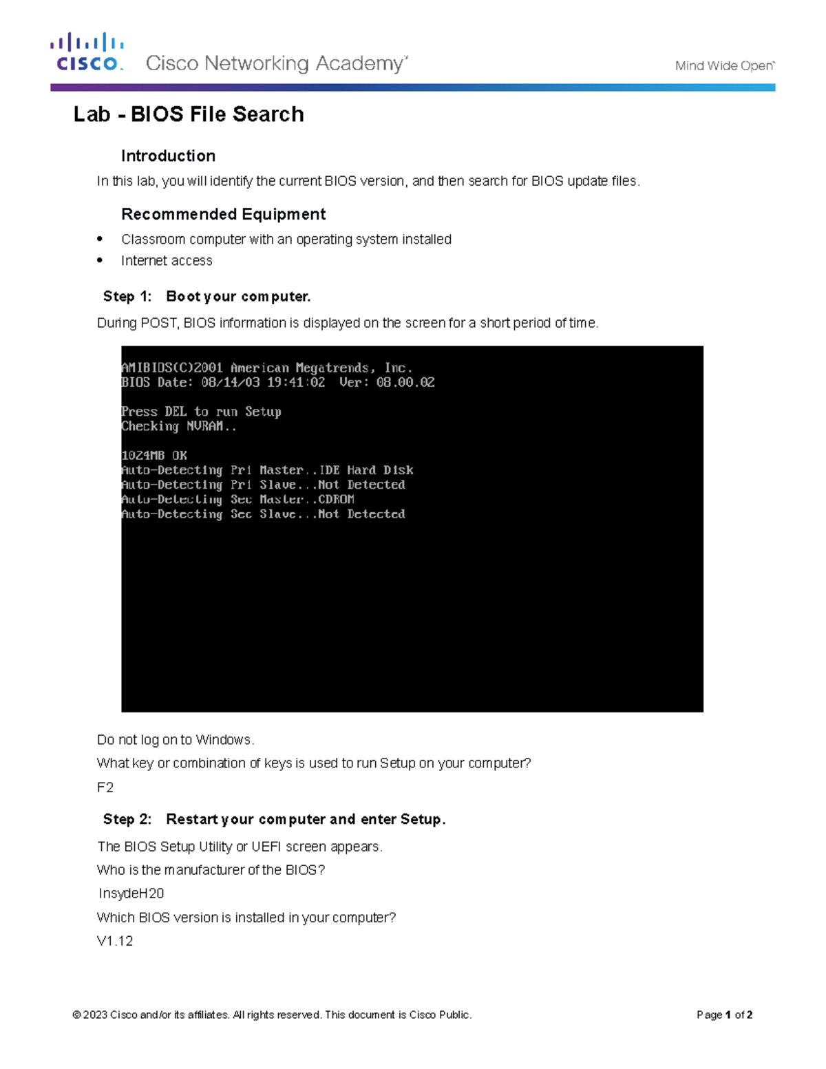 3 3 1 6 Lab Bios File Search Lab Bios File Search Introduction In