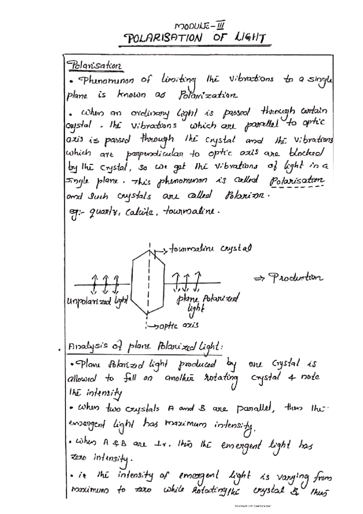 Physics - Module-3 - Polarisation Of Light - Engineering Physics A ...
