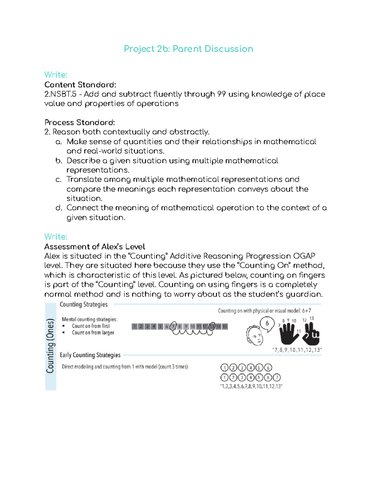 Project 2b - Parent Discussion - Project 2b: Parent Discussion Write ...