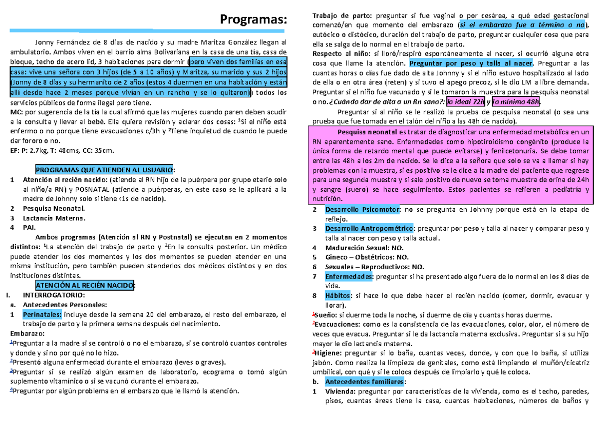 2 RN, Pesq Neo, LM, PAI - Programas: Jonny Fernández de 8 dias de ...