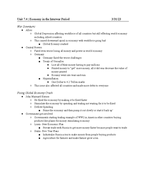 Unit 7.5 Notes - Unit 7 | Unresolved Tensions after WWI 3/28 ...