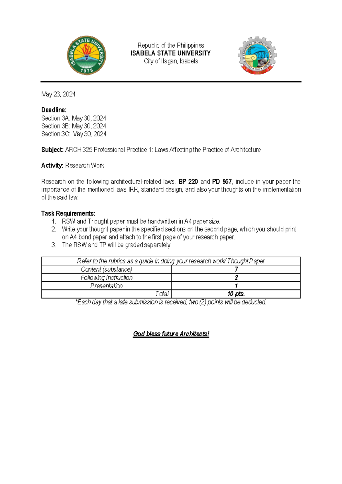 Inbound 7866013253637993562 - Republic of the Philippines ISABELA STATE ...